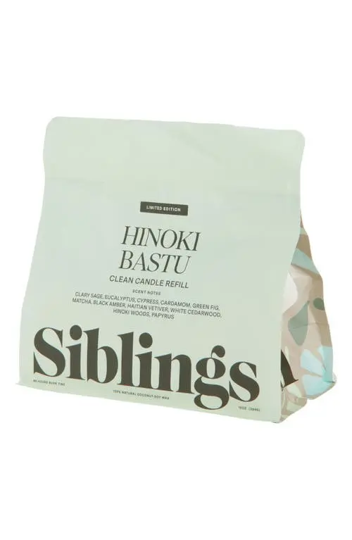 SIBLINGS Hinoki Bastu Candle Refill - White