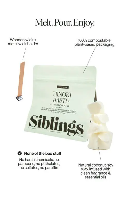 SIBLINGS Hinoki Bastu Candle Refill