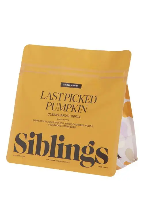 SIBLINGS Last Picked Pumpkin Candle Refill - White