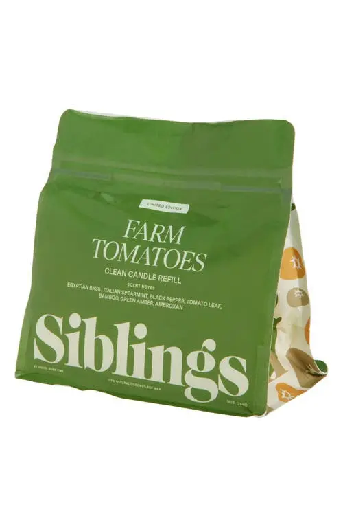 SIBLINGS Farm Tomatoes Candle Refill - White
