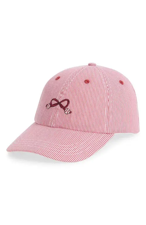 FRASIER STERLING Baseball Cap With Bow Detail - Red