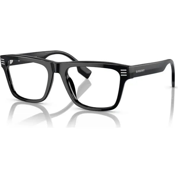 Burberry 55mm Square Full Rim Optical Glasses - Black