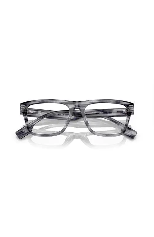 Burberry 55mm Square Full Rim Optical Glasses - Grey
