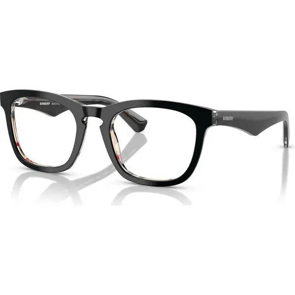 Burberry 53mm Square Optical Glasses - Black
