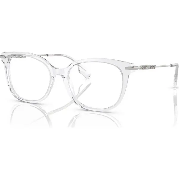 Burberry 53mm Square Optical Glasses - Transparent
