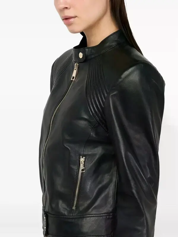 Liu Jo Zip-front Leather Jacket