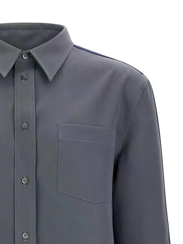 Marni Stripe-detail Virgin Wool Shirt