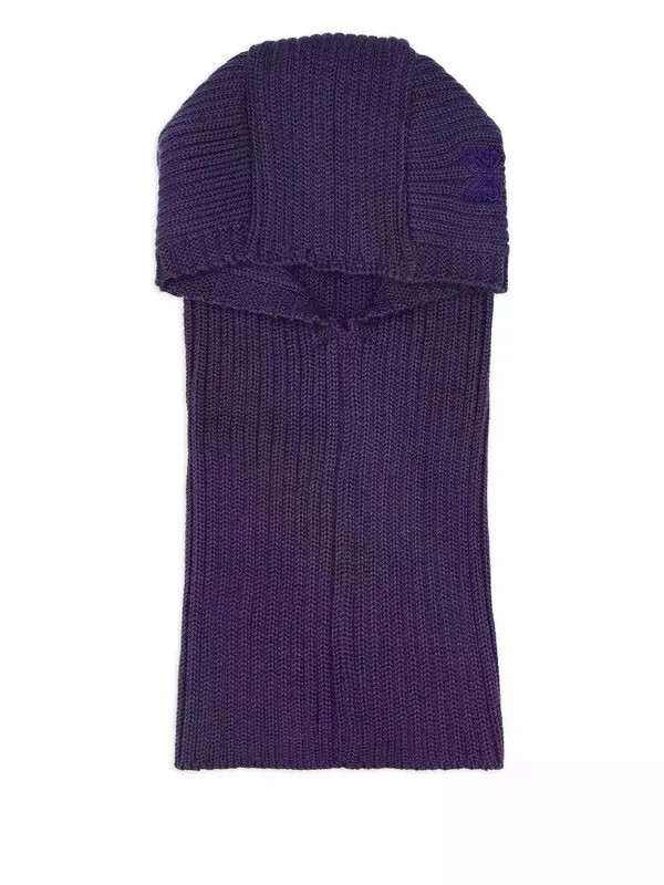 Needles Embroidered Wool Balaclava - Purple