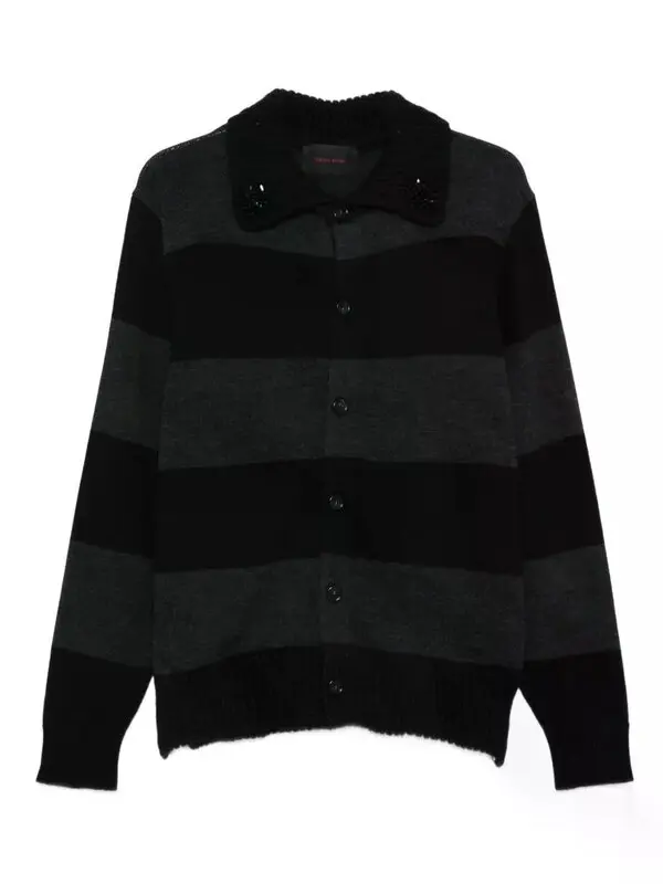 Simone Rocha Embellished Striped Cardigan
