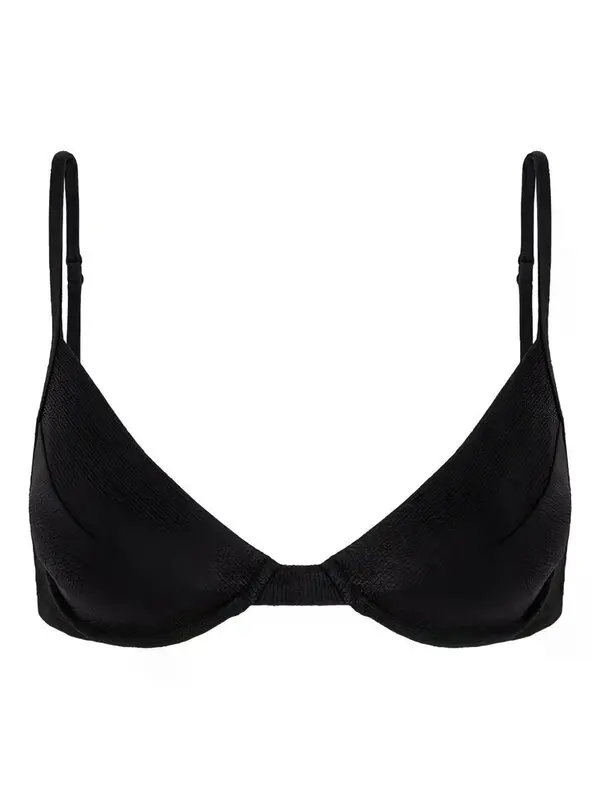 LENNY NIEMEYER Textured Triangle Bikini Top - Black