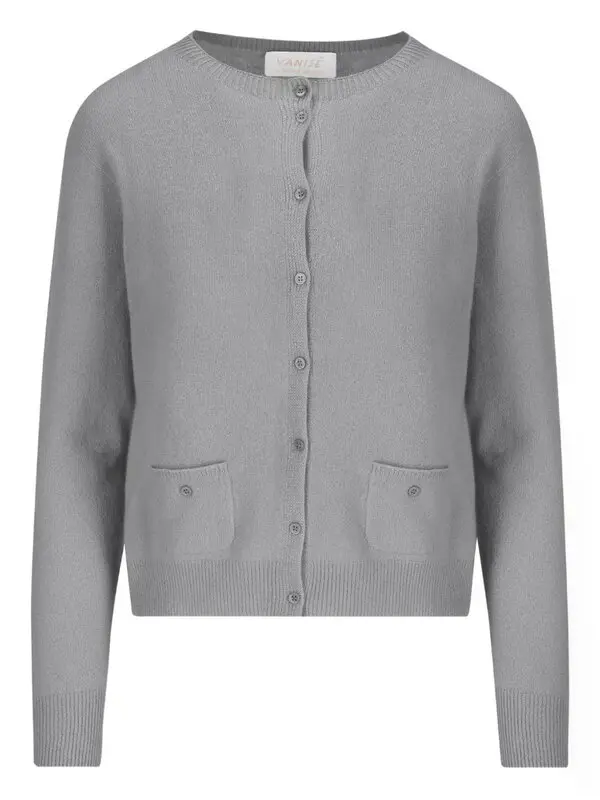 VANISÈ Cashmere Cardigan With Patch Pockets