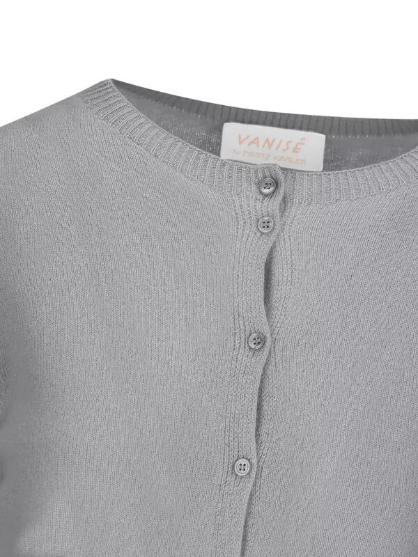 VANISÈ Cashmere Cardigan With Patch Pockets