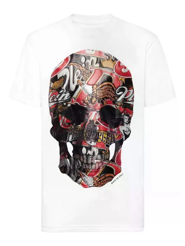 Philipp Plein Beer Skull T-shirt - White