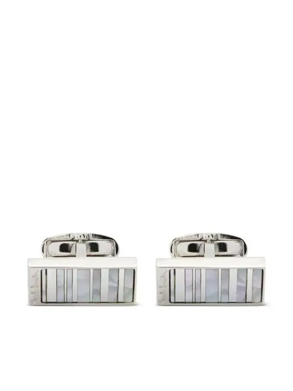 Paul Smith Logo-engraved Cufflinks - Silver