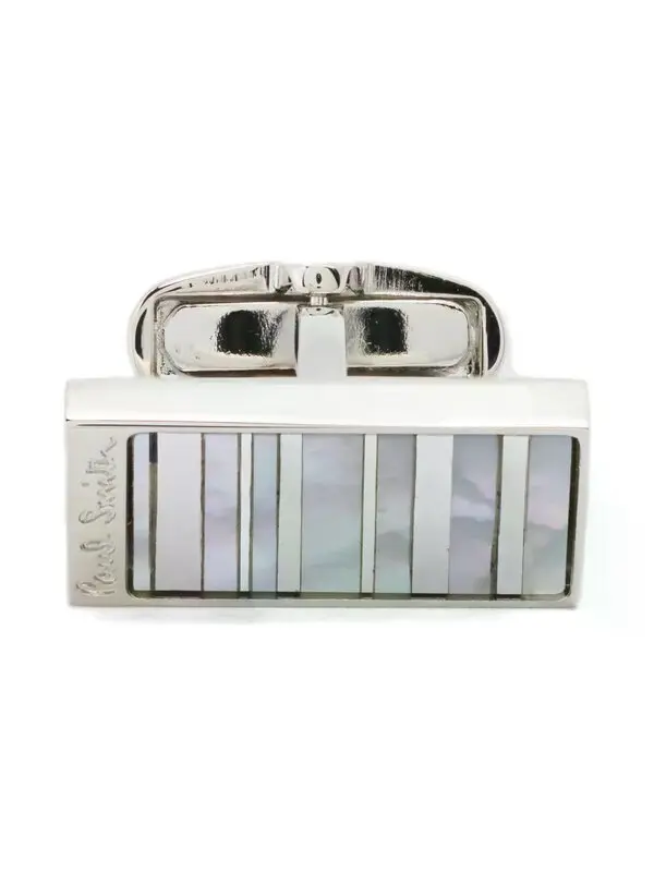 Paul Smith Logo-engraved Cufflinks - Silver