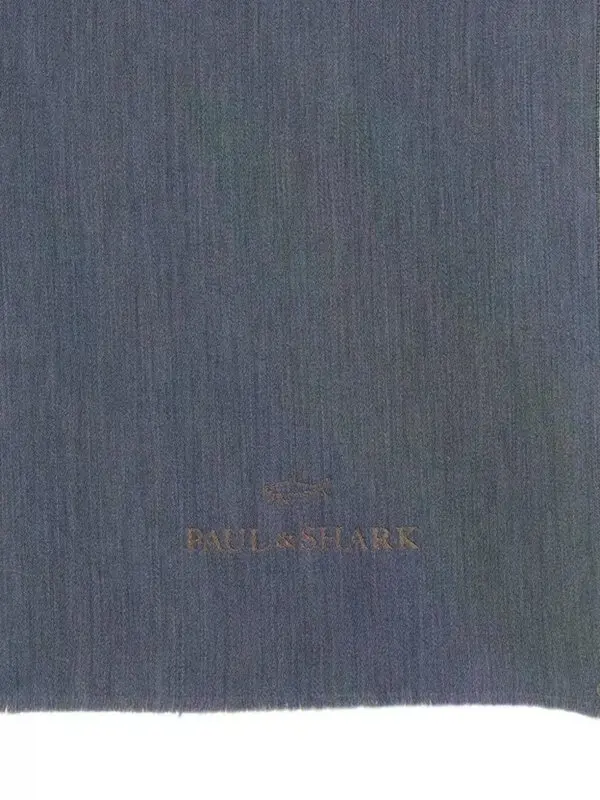Paul & Shark Two-tone Wool Scarf - Blue