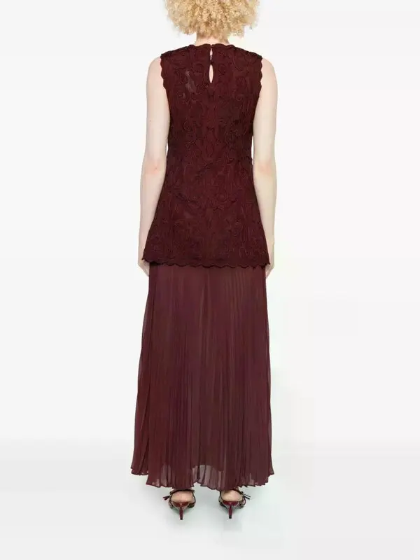 Ulla Johnson Macramé Pleated Dress