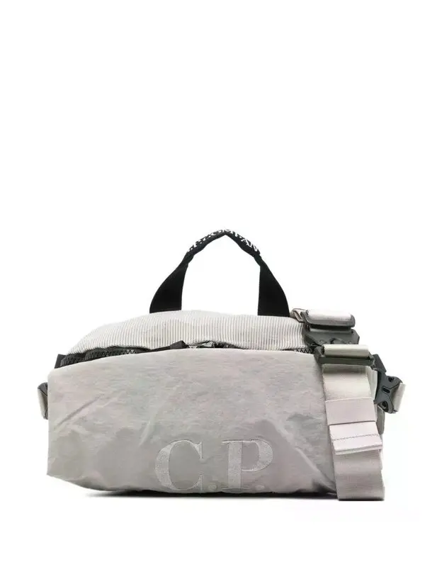 C.P. COMPANY Logo-embroidered Belt Bag - Grey