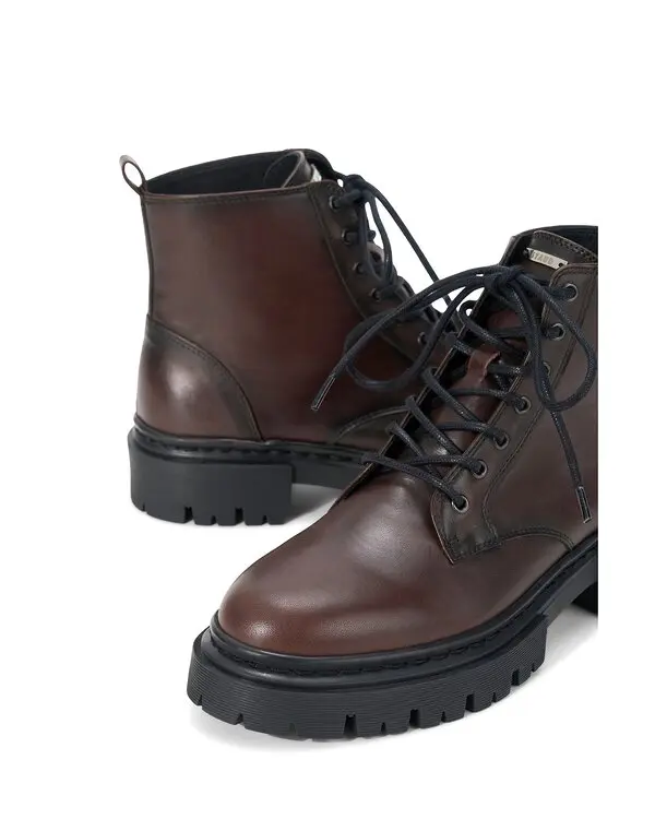 Staud Henry Combat Boots - Espresso