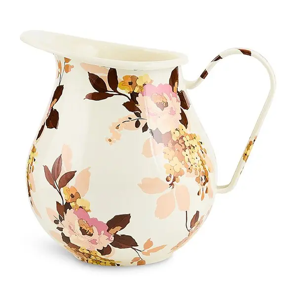 MACKENZIE-CHILDS Wild Rose White Pitcher - No Color