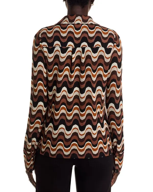 Ramy Brook Brandi Wavy Striped Blouse