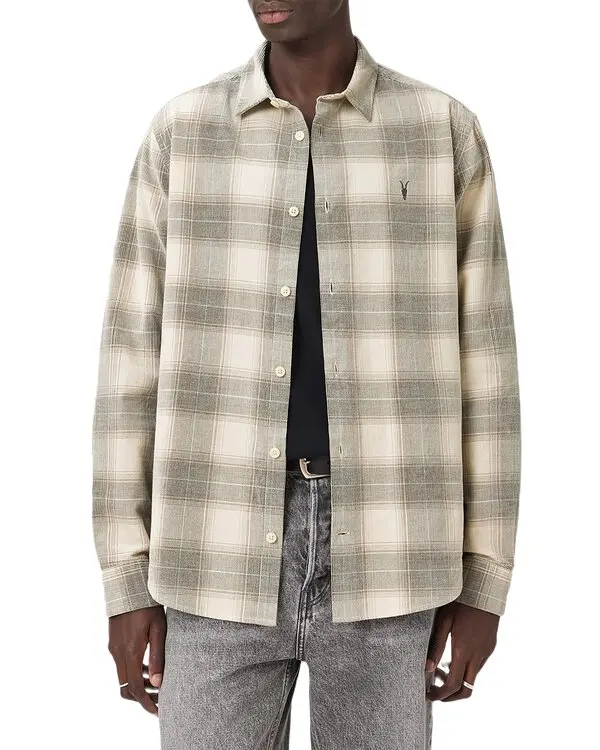 ALLSAINTS Yuki Relaxed Fit Long Sleeve Shirt