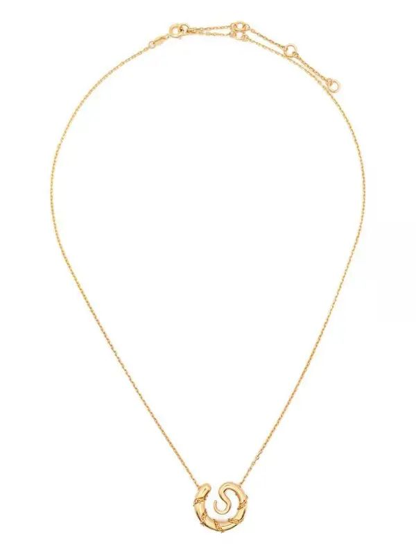 PANCONESI Serpent Medallion Chain Necklace - Gold
