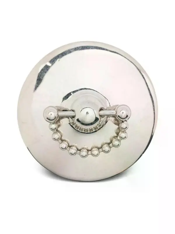 PANCONESI Lamina Barbell Brooch - Silver