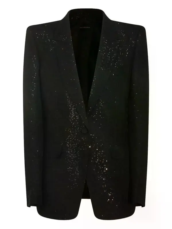 TOM FORD Sequin-embellished Single-breasted Blazer - Black