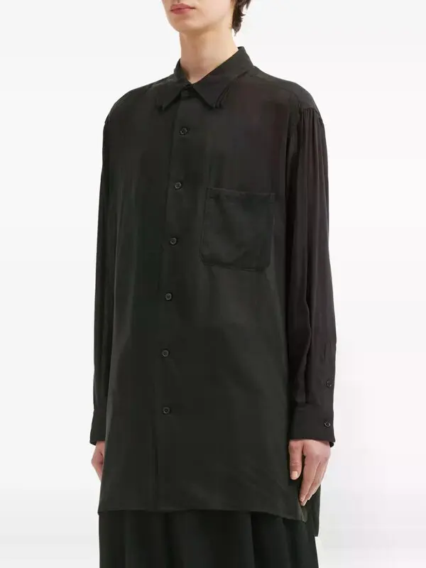Yohji Yamamoto Long-sleeve Button-down Shirt