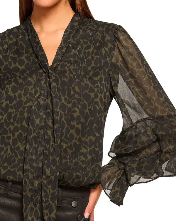 Ramy Brook Bonnie Scarf Neck Blouse