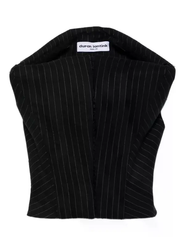 DURAN LANTINK Pinstripe Cropped Top