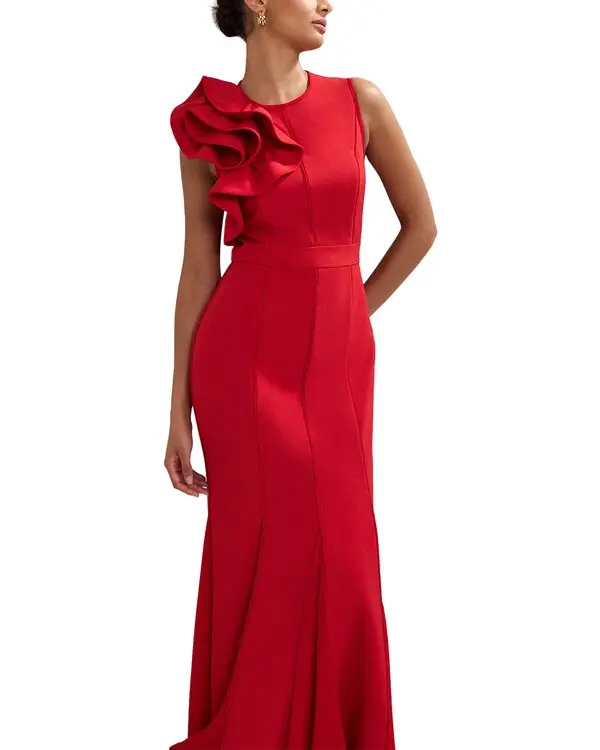 PHASE EIGHT Tyra Ruffle Trim Dress