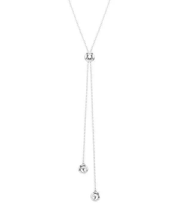 SWAROVSKI Una Crystal Angelic Reversible Lariat Necklace - Silver