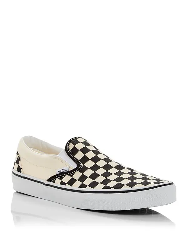 VANS Classic Slip-on Sneakers - Black White Checker