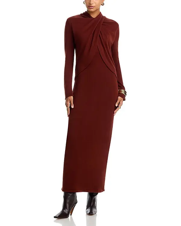 Johanna Ortiz Knit Draped Dress