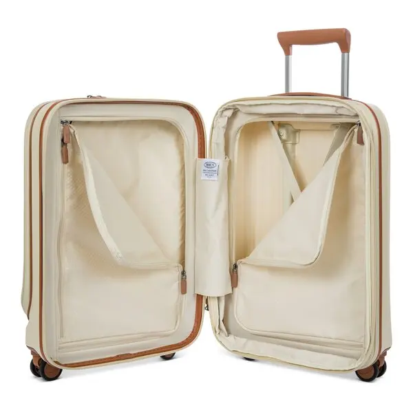 Bric'S Taormina 21-inch Expandable Pocket Spinner Suitcase - Cream