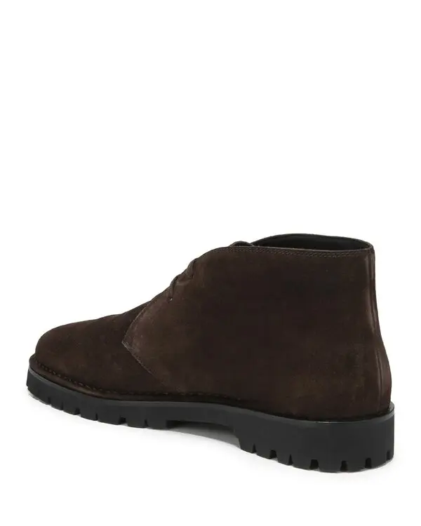 Vince Jerome Leather Desert Boots - Cocoabrown