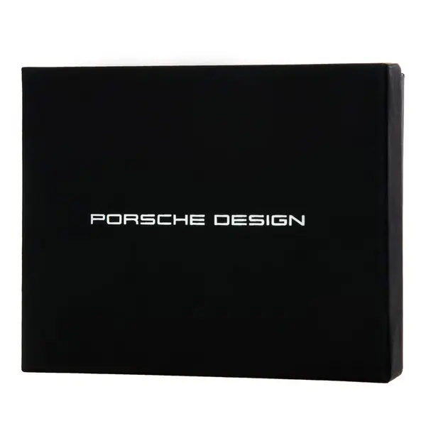 Porsche Design Braided Leather Rope Key Ring - Black