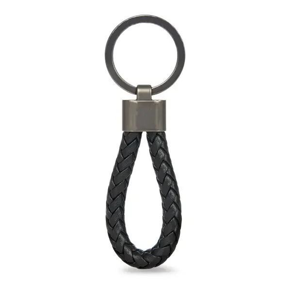 Porsche Design Braided Leather Key Ring - Black