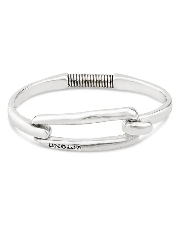 UNODE50 Sterling Plated Buckle Bracelet - Silver