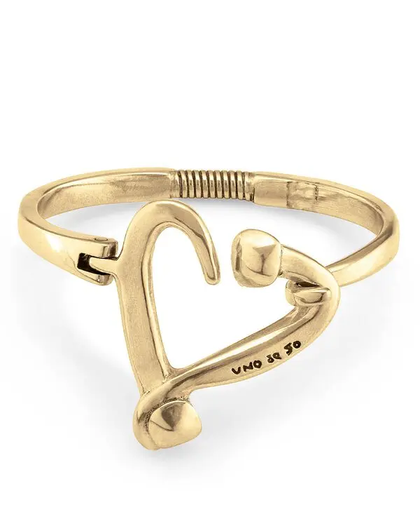 UNODE50 Nailed Heart Spring Bracelet - Gold