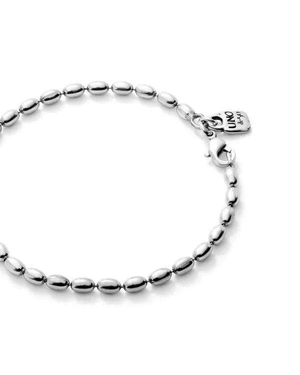 UNODE50 Sterling -plated Charm Bracelet With Oval Links