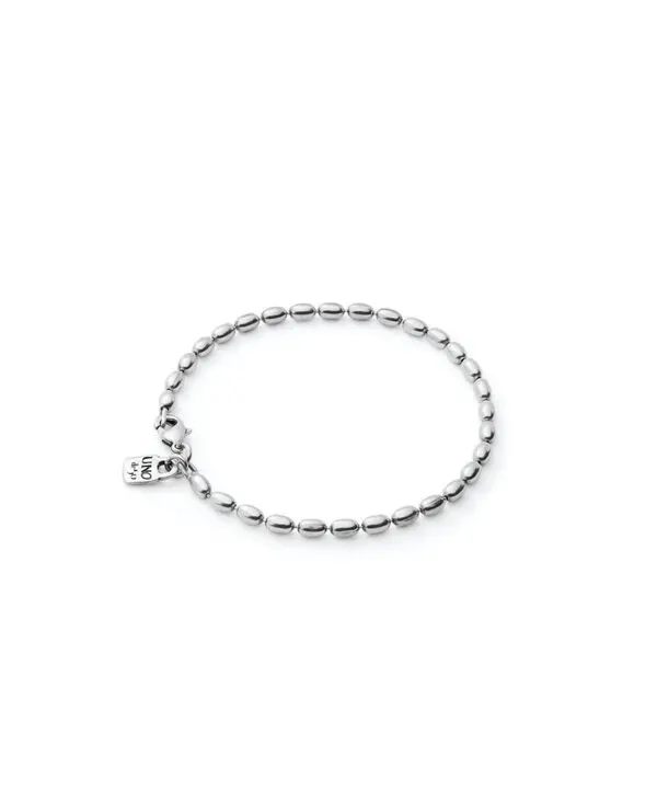 UNODE50 Sterling -plated Charm Bracelet With Oval Links