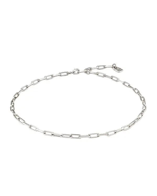 UNODE50 Sterling Plated Link Chain Necklace - Silver