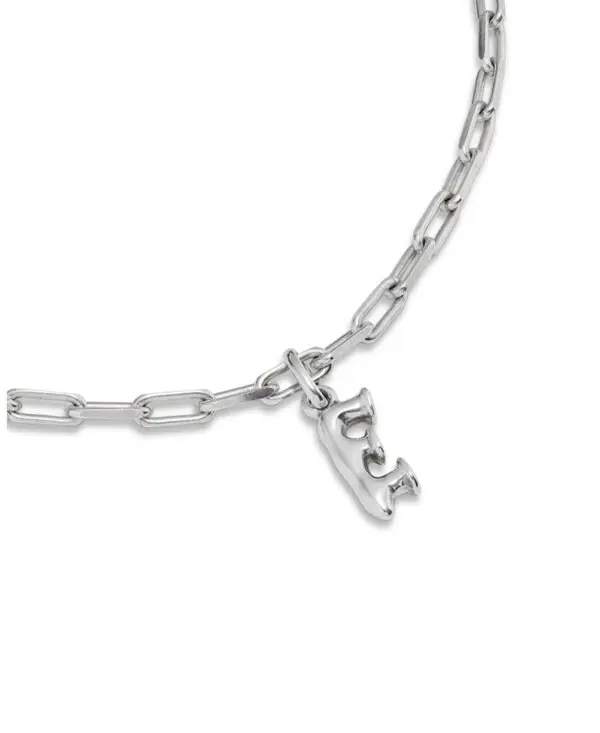 UNODE50 Sterling Plated Link Chain Necklace - Silver