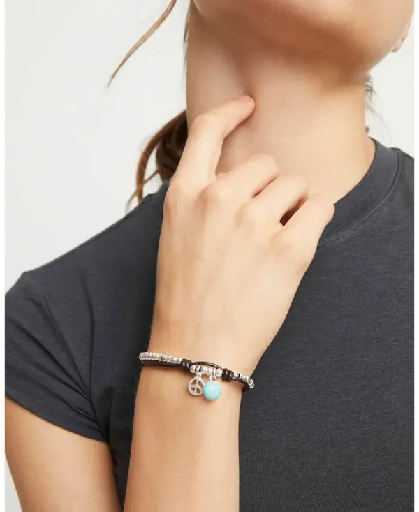 UNODE50 Turquoise Murano Bead Bracelet
