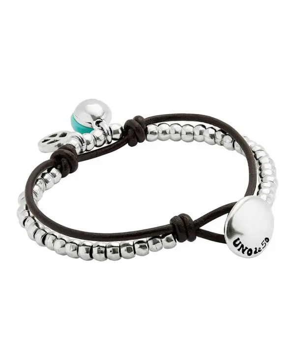 UNODE50 Turquoise Murano Bead Bracelet