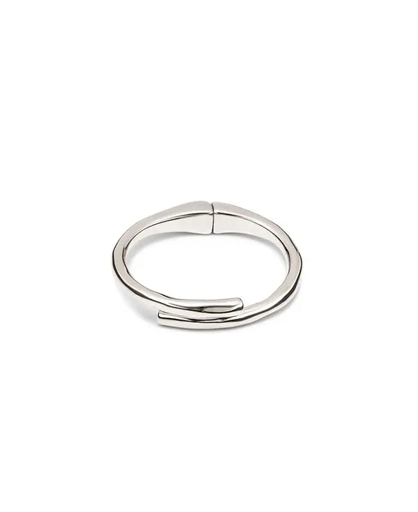 UNODE50 Sterling -plated Tubular Bangle Bracelet - Silver