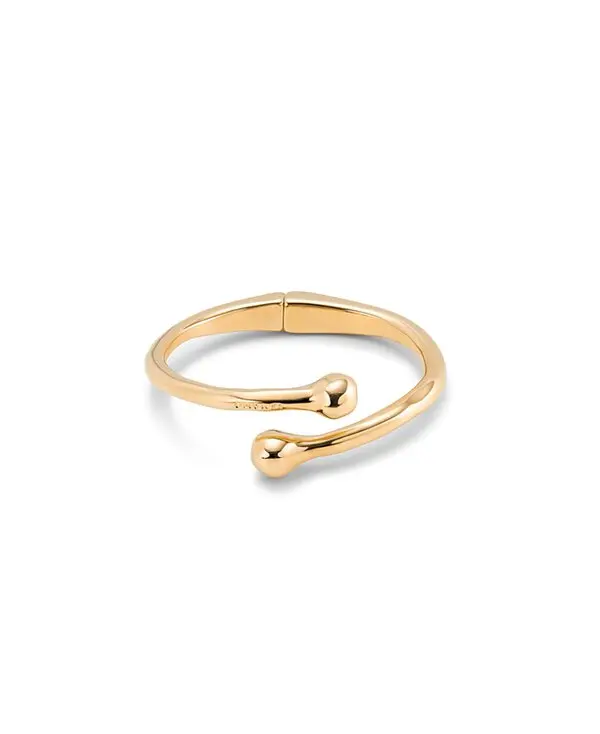 UNODE50 Rigid Bangle With Inner Spring - Gold